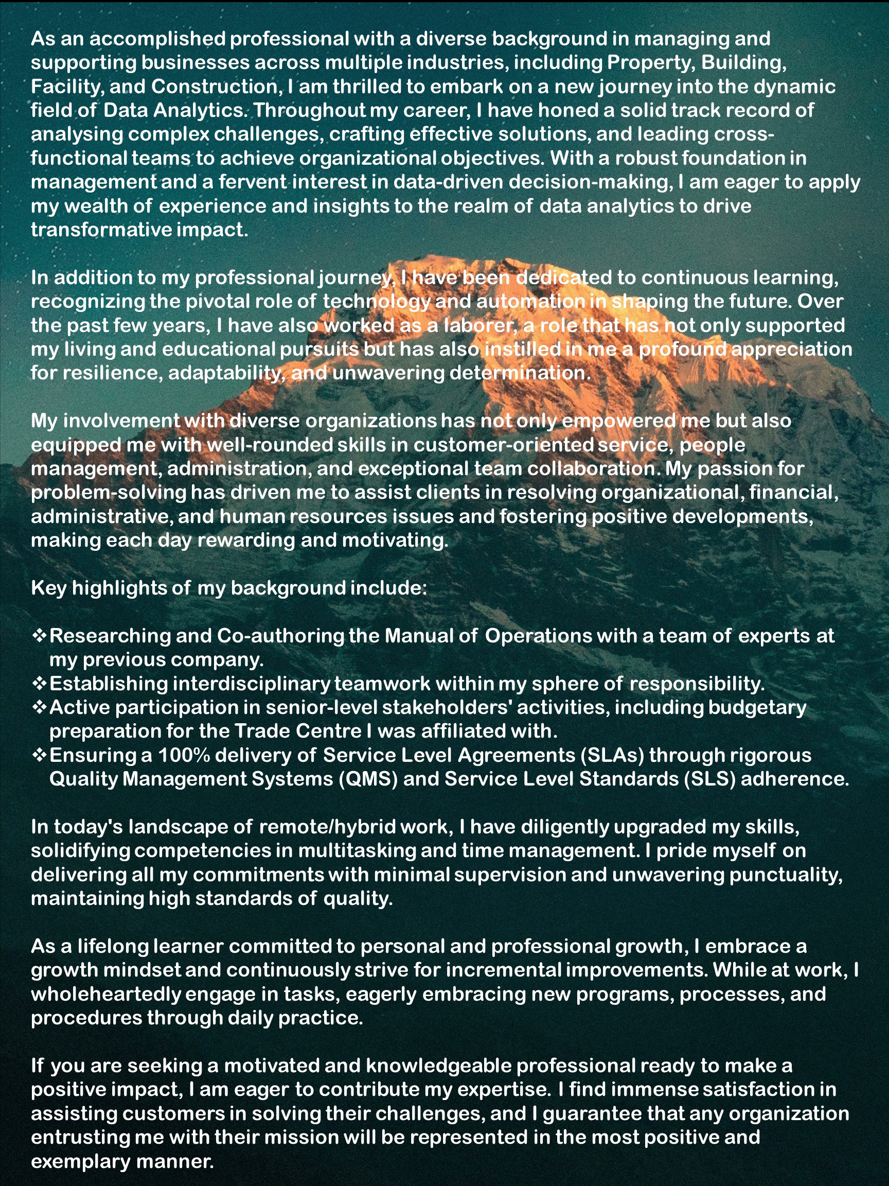 Irish-Levi Portfolio